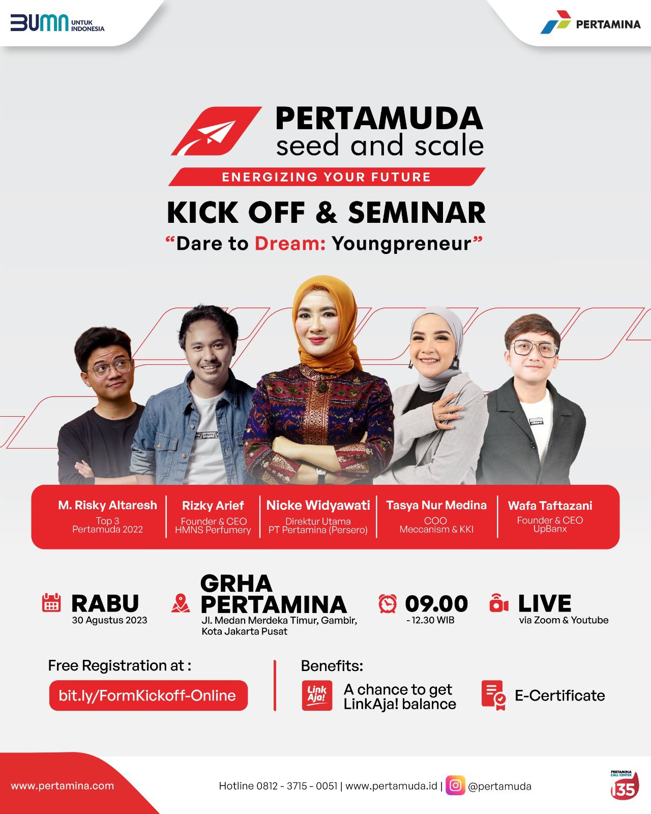 Pertamuda Seed and Scale 2023: Kick Off & Seminar